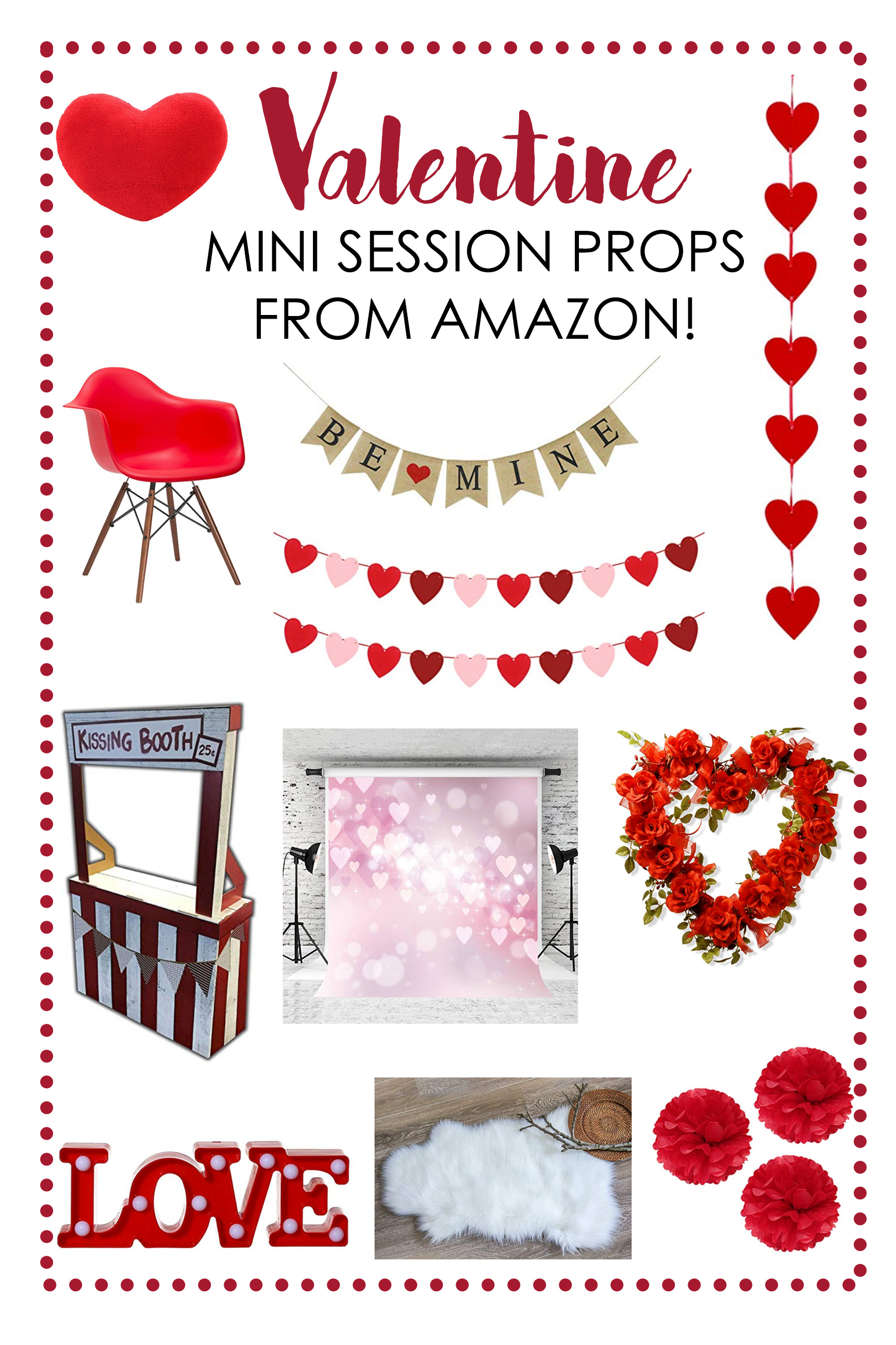 Valentine Mini Session Props from Amazon! | Great Finds